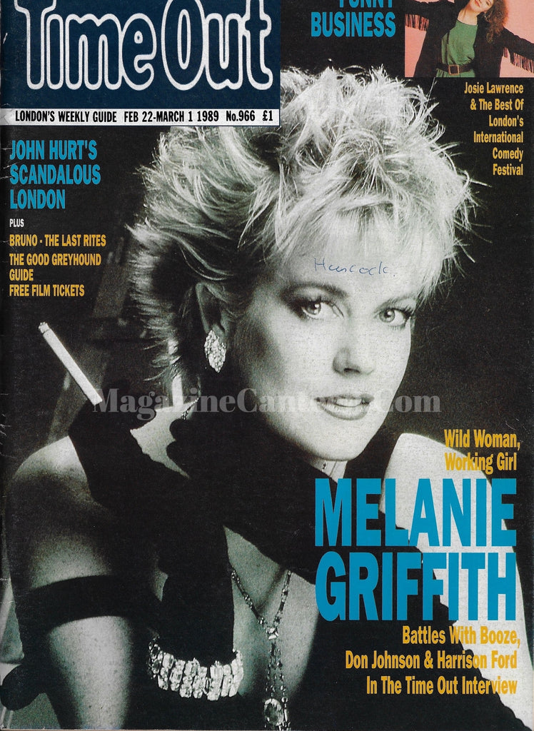 Time Out Magazine - Melanie Griffith – magazine canteen