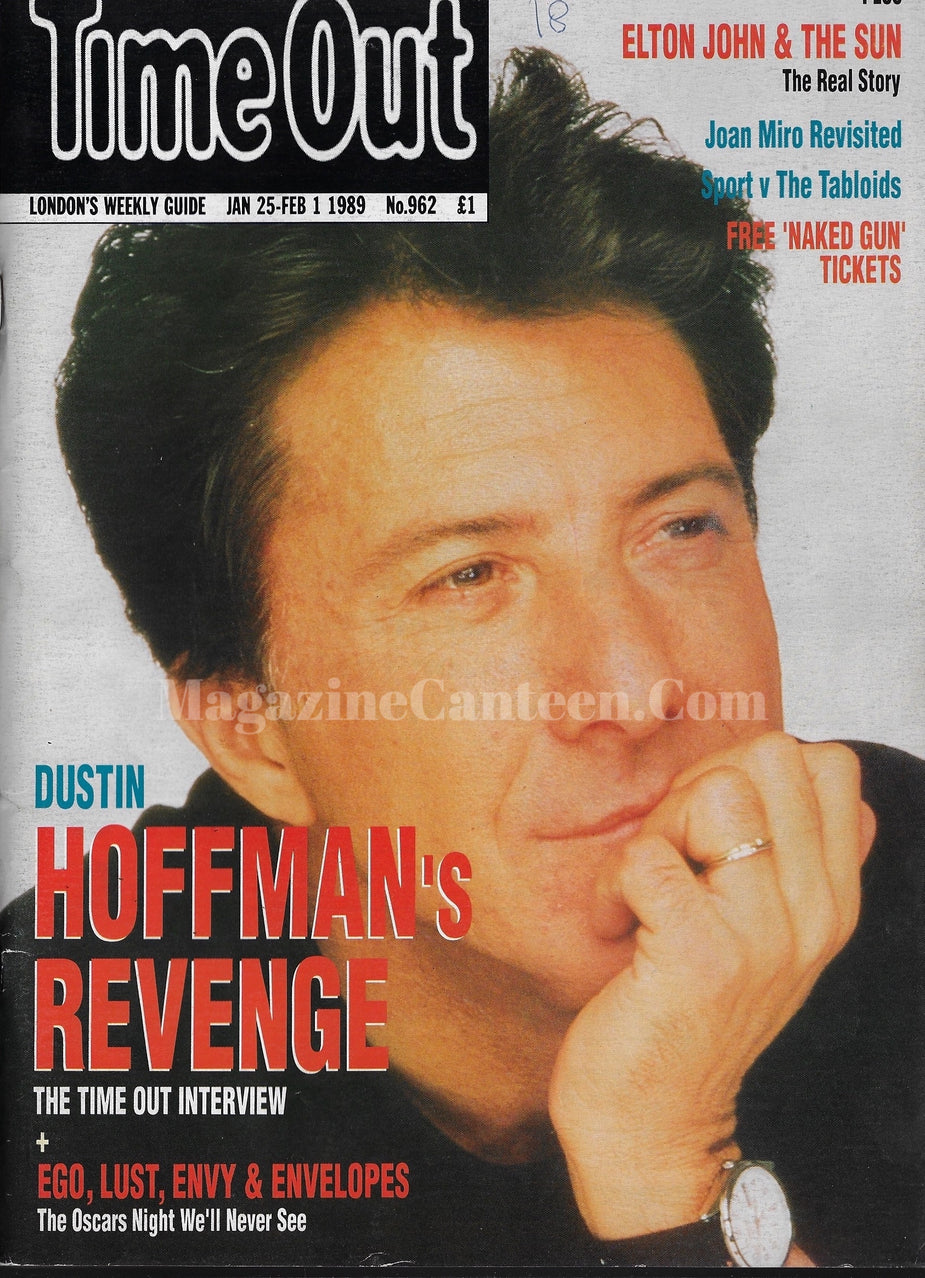 Time Out Magazine - Dustin Hoffman – magazine canteen