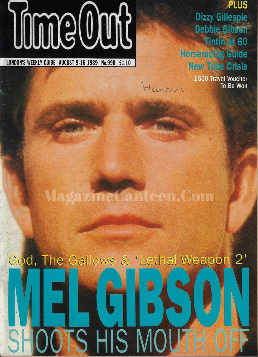 Time Out Magazine - Mel Gibson – magazine canteen