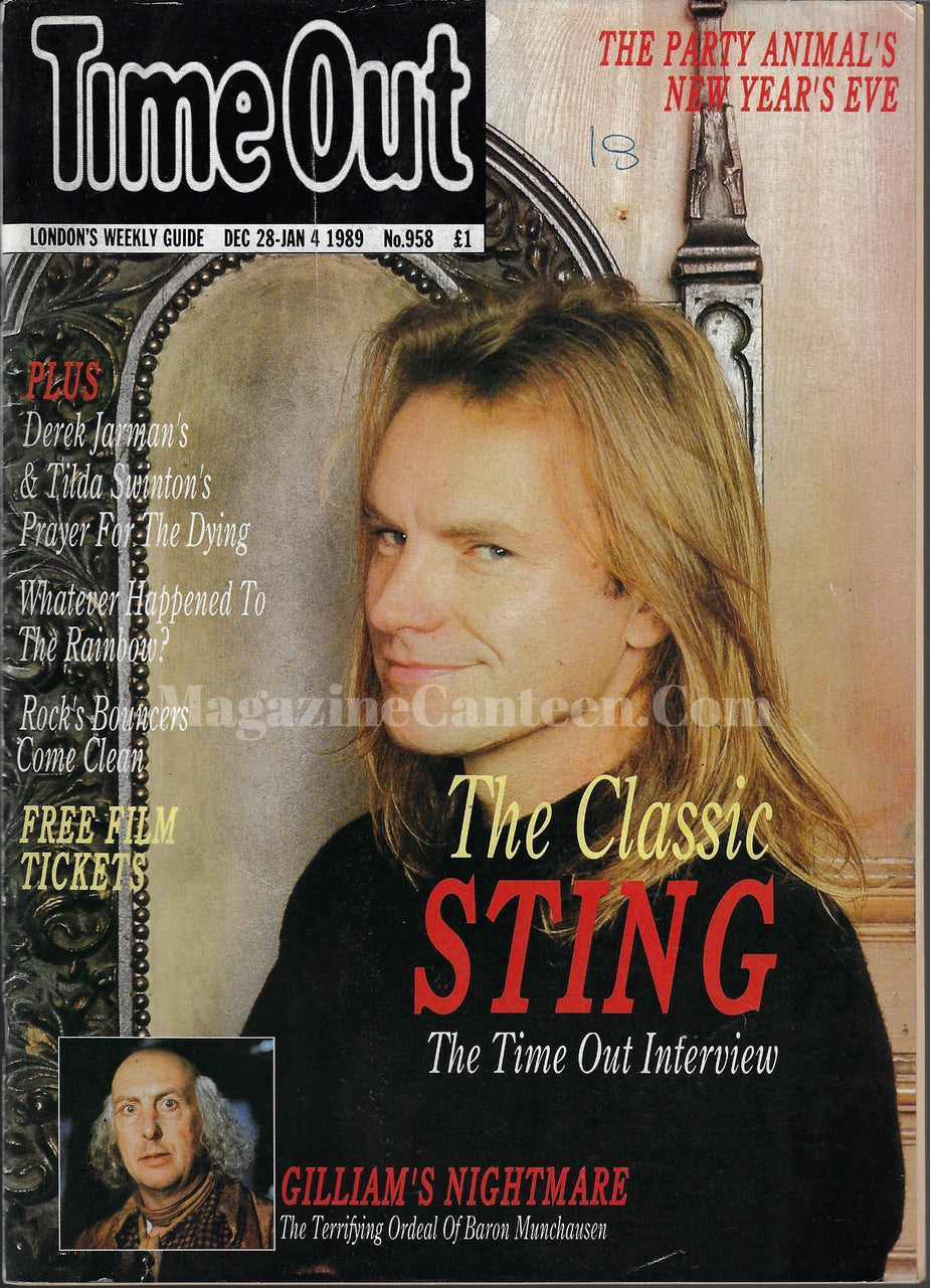 Time Out Magazine - Sting The Police – magazine canteen