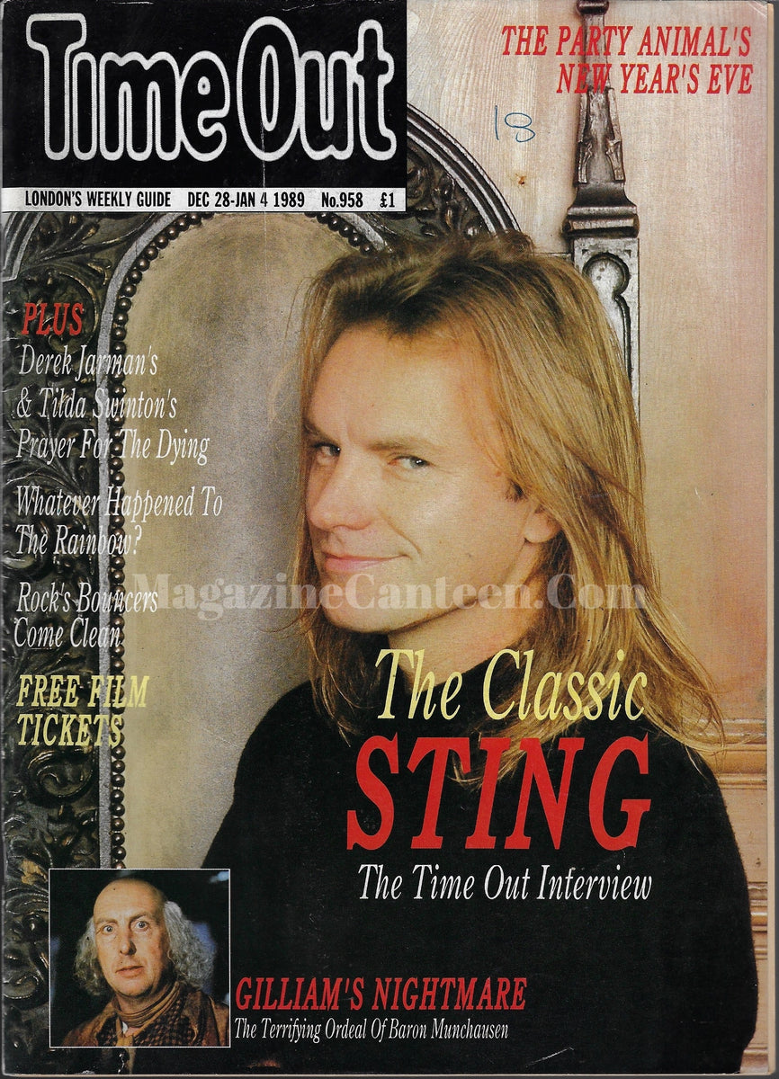 Time Out Magazine - Sting The Police – magazine canteen