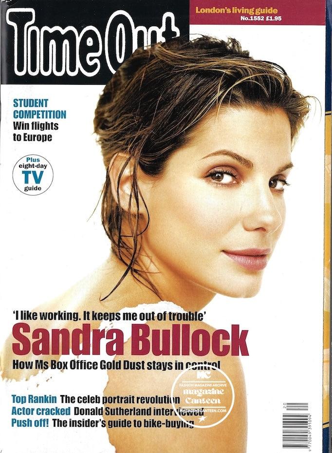 Time Out Magazine - Sandra Bullock DONALD SUTHERLAND Kodo Drummers A ...