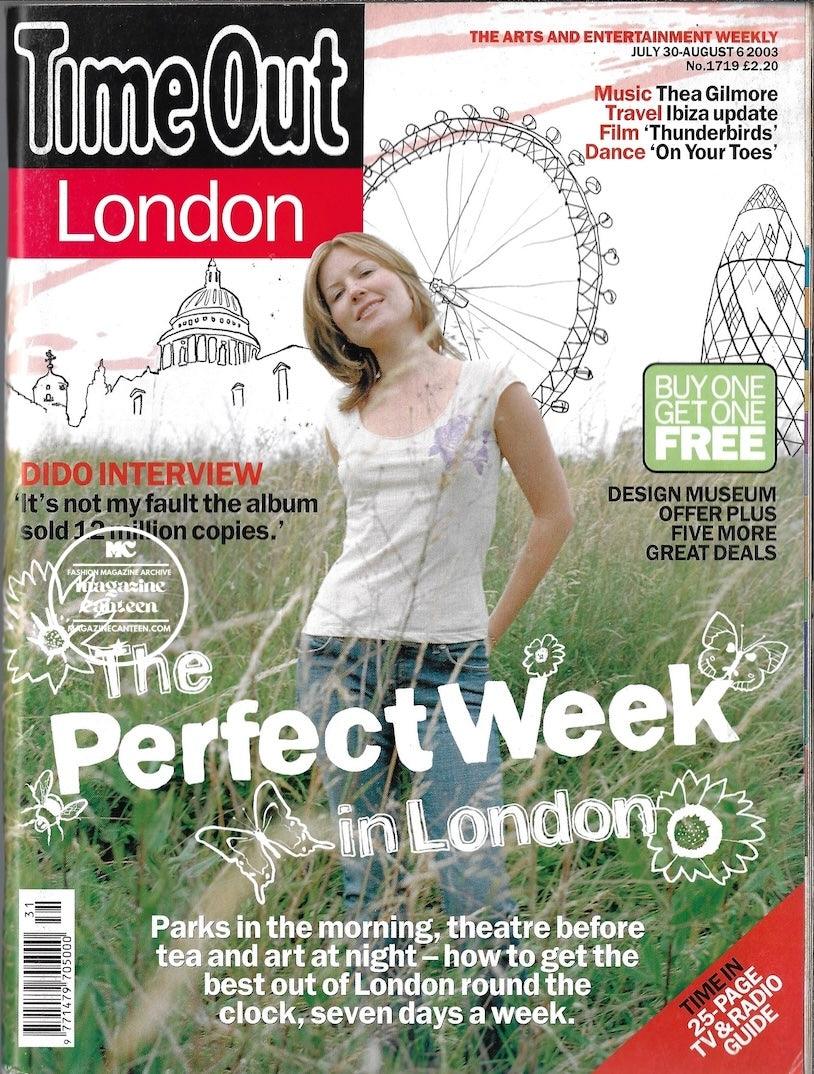 Time Out Magazine - DIDO Snow Patrol MARK OWEN – magazine canteen