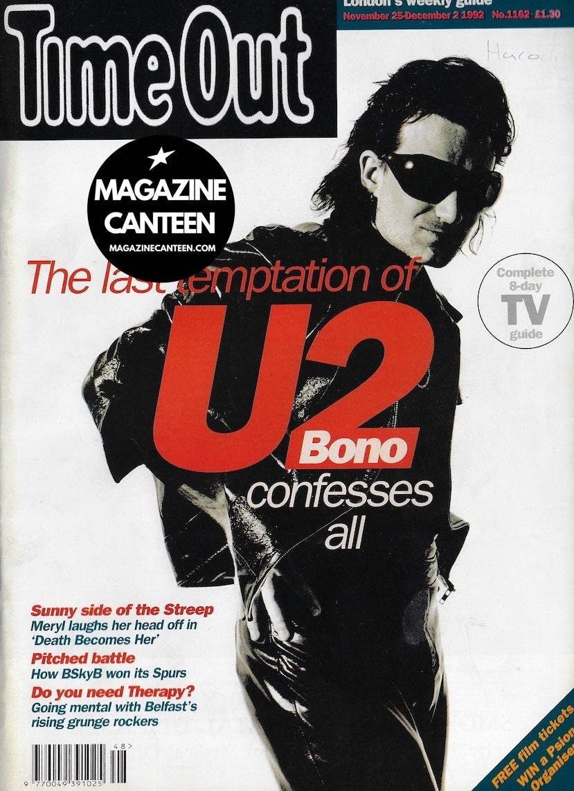 Time Out Magazine - U2 Bono MERYL STREEP Therapy – magazine canteen