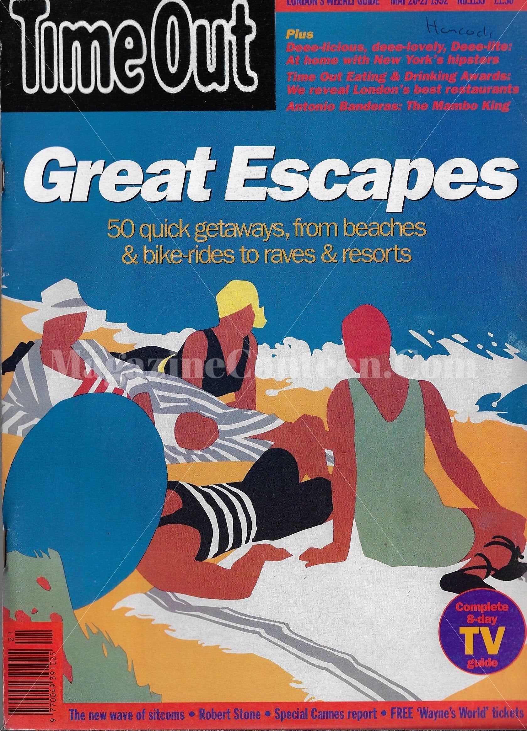 Time Out Magazine - Antonio Banderas Deee-Lite – magazine canteen