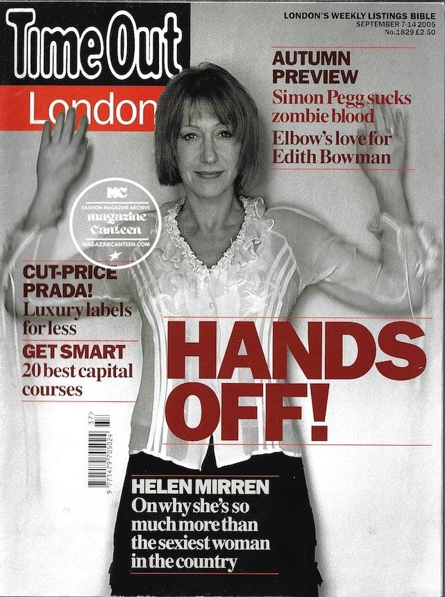 Time Out Magazine - Helen Mirren SIMON PEGG Guy Garvey – magazine canteen