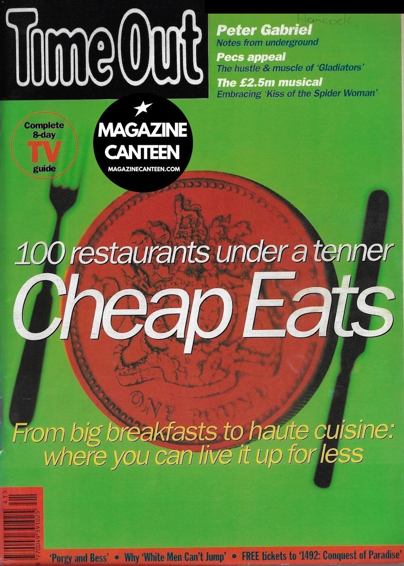 Time Out Magazine - Peter Gabriel – magazine canteen