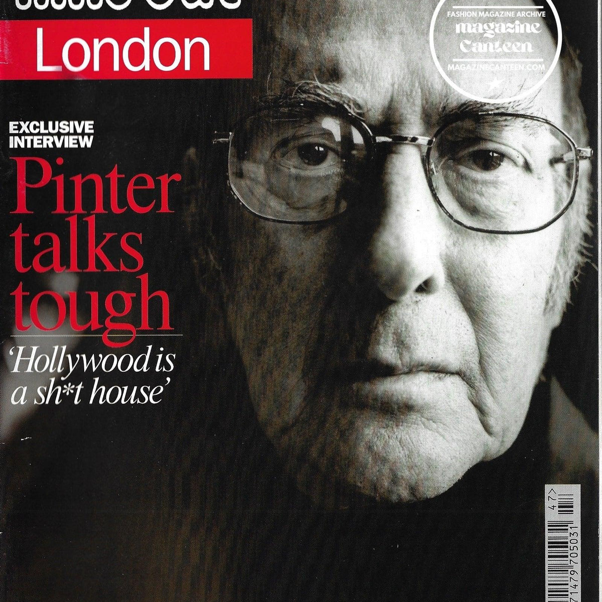 Time Out Magazine - Harold Pinter – magazine canteen
