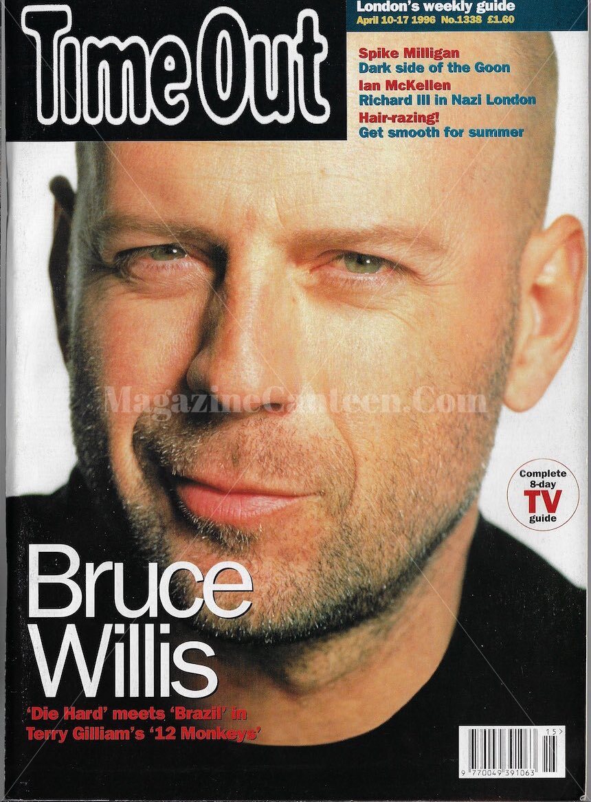 Time Out Magazine - Bruce Willis Ian McKellen – magazine canteen