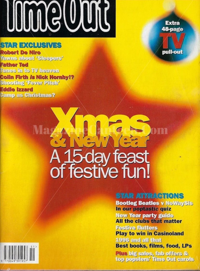 Time Out Magazine - Eddie Izzard Colin Firth – magazine canteen