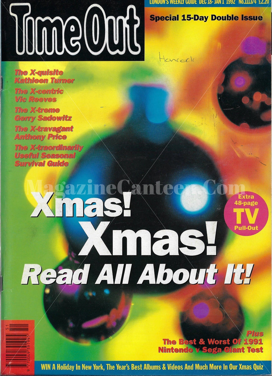 Time Out Magazine - Jerry Sadowitz – magazine canteen