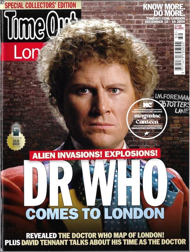 Time Out Magazine - Dr Who Colin Baker – magazine canteen