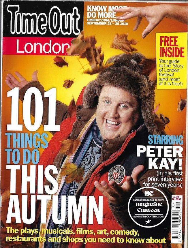 Time Out Magazine - PETER KAY Mark Ronson GASPAR NOE – magazine canteen