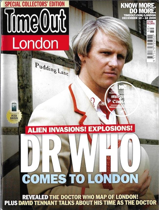 Time Out Magazine - Dr Who Peter Davison – magazine canteen