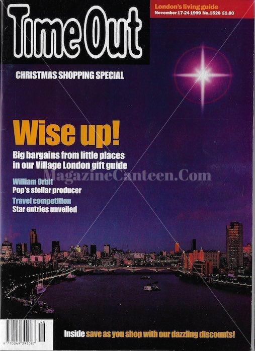 Time Out Magazine - William Orbit Ian Dury – magazine canteen