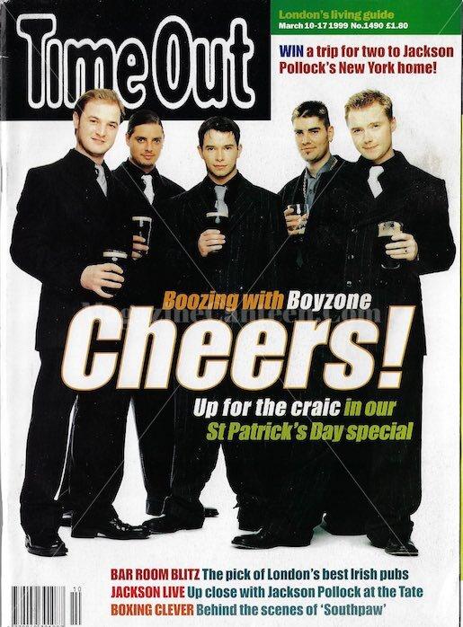 Time Out Magazine - Boyzone Stephen Gately – magazine canteen