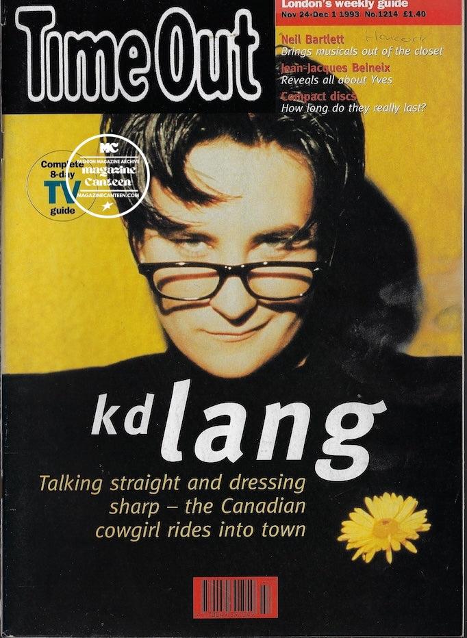 Time Out Magazine - KD Lang Neil Bartlett Nicolas Bloomfield – magazine ...