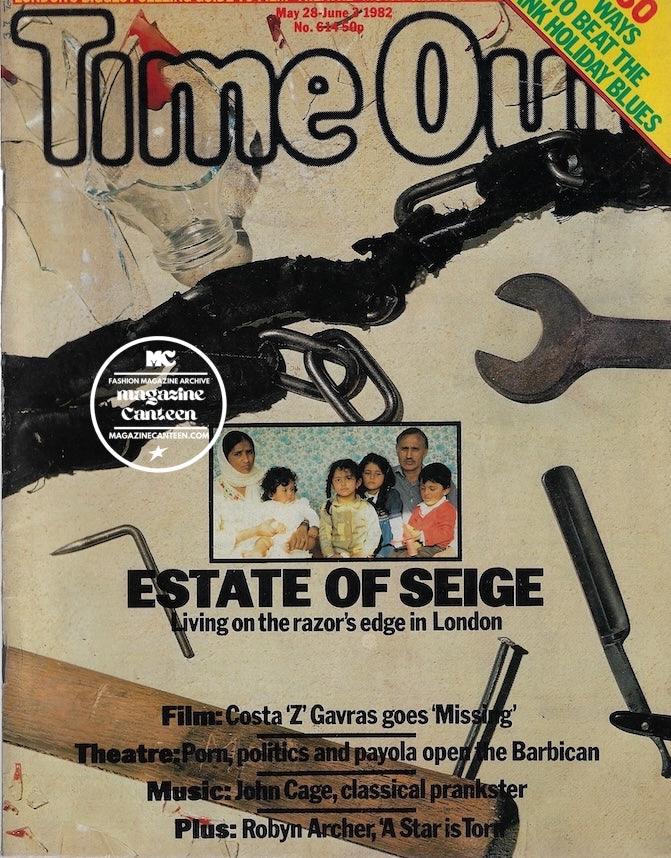 Time Out Magazine - Jamie Morgan COSTA GAVRAS Sue Clowes – magazine canteen