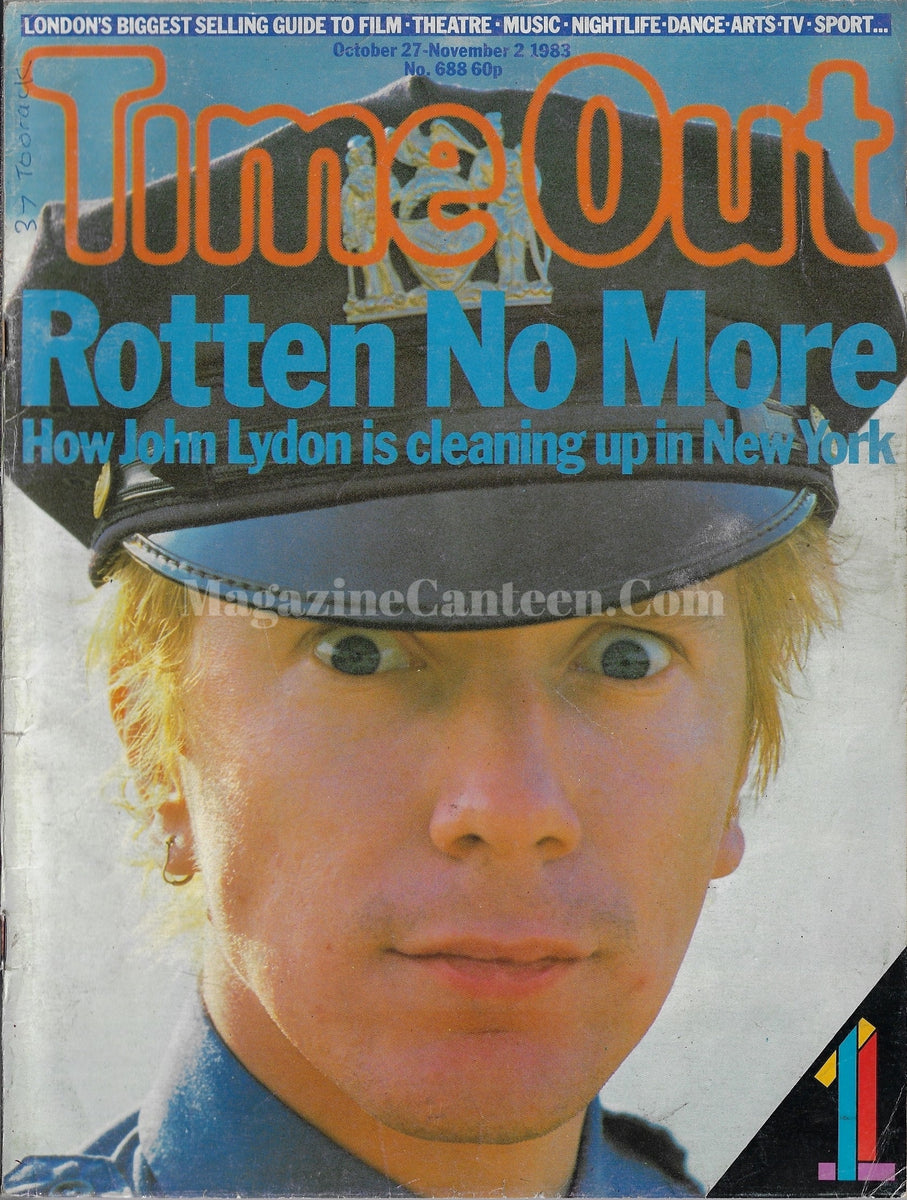 Time Out Magazine - John Lydon – magazine canteen