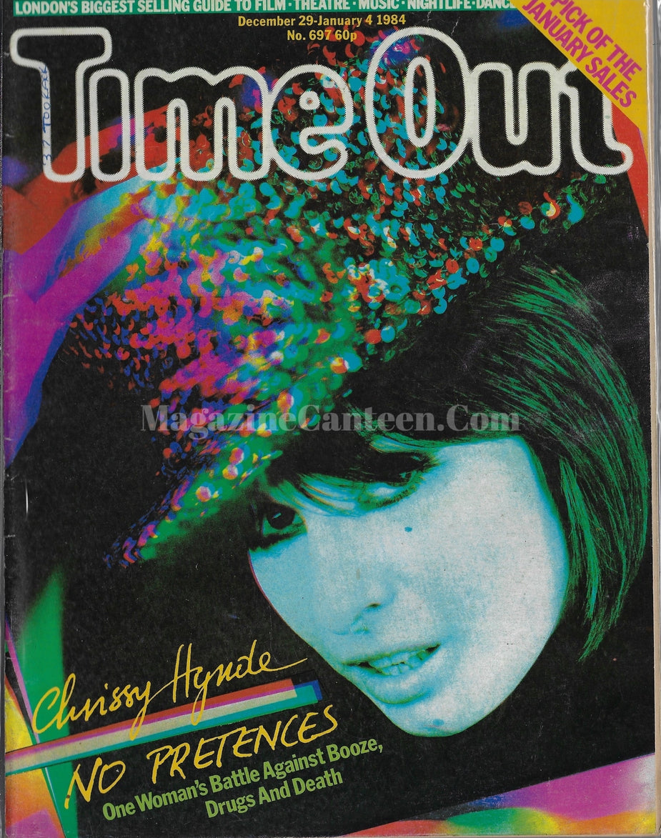 Time Out Magazine - Chrissie Hynde – magazine canteen
