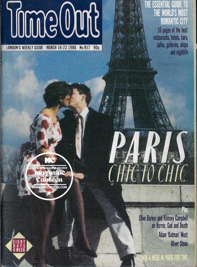 Time Out Magazine - Oliver Stone CLIVE BARKER Adam West – magazine canteen