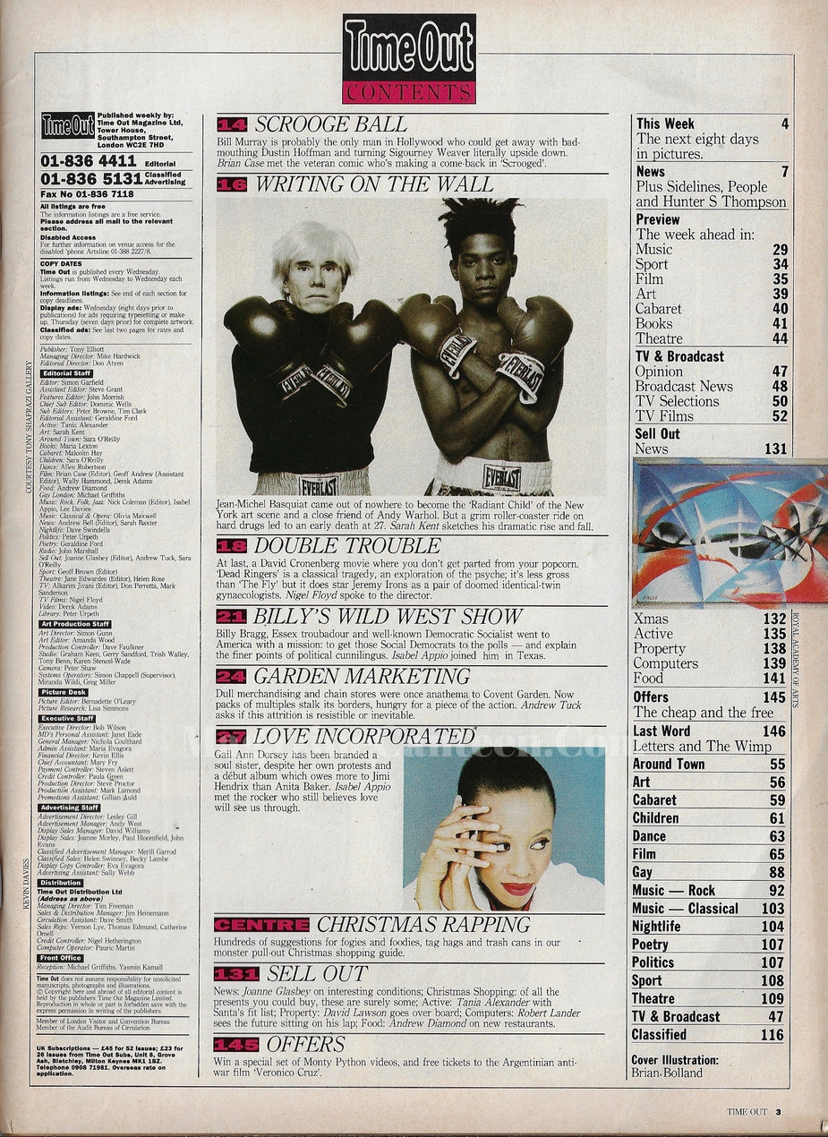 Time Out Magazine - David Cronenberg – magazine canteen