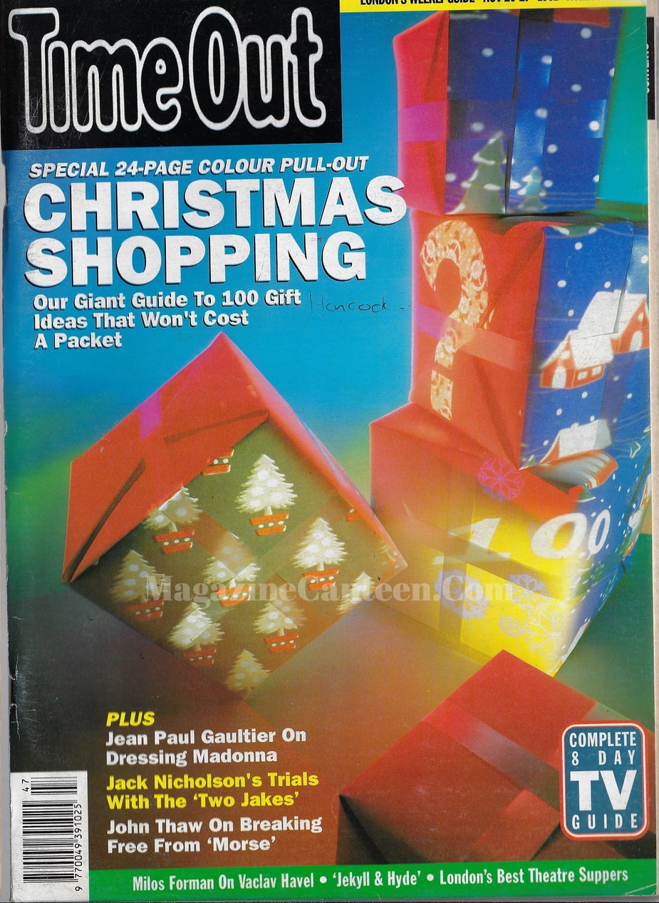 Time Out Magazine - Jean-Paul Gaultier – magazine canteen