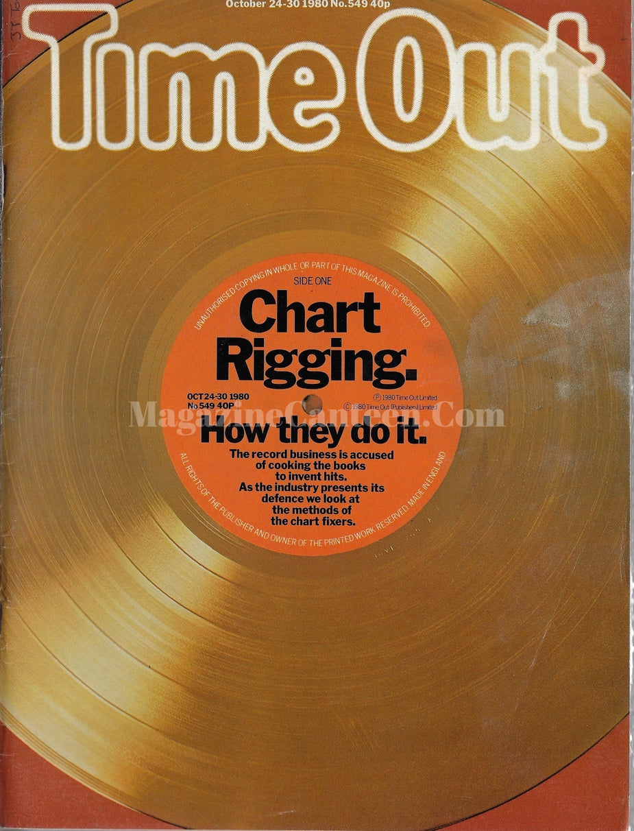Time Out Magazine - Chart Rigging – magazine canteen