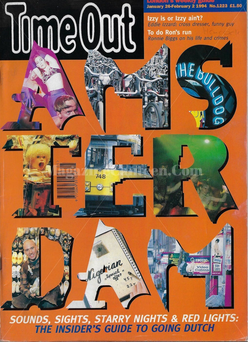 Time Out Magazine - Eddie Izzard Julia Sawalha – magazine canteen