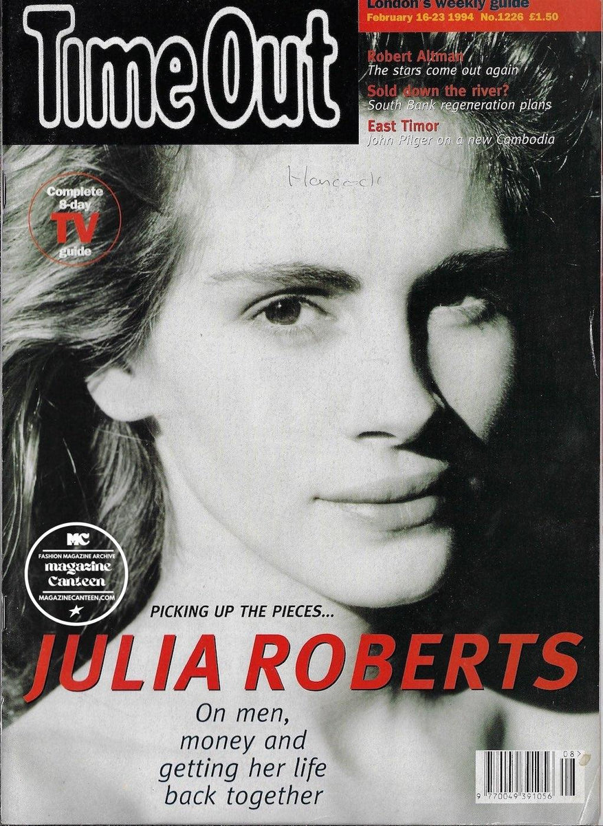 Time Out Magazine - Julia Roberts Damien Hirst – magazine canteen