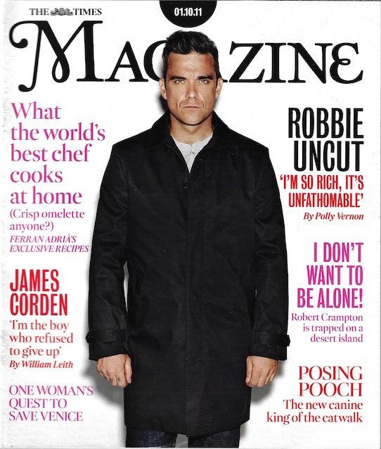 The Times Magazine - Robbie Williams – magazine canteen