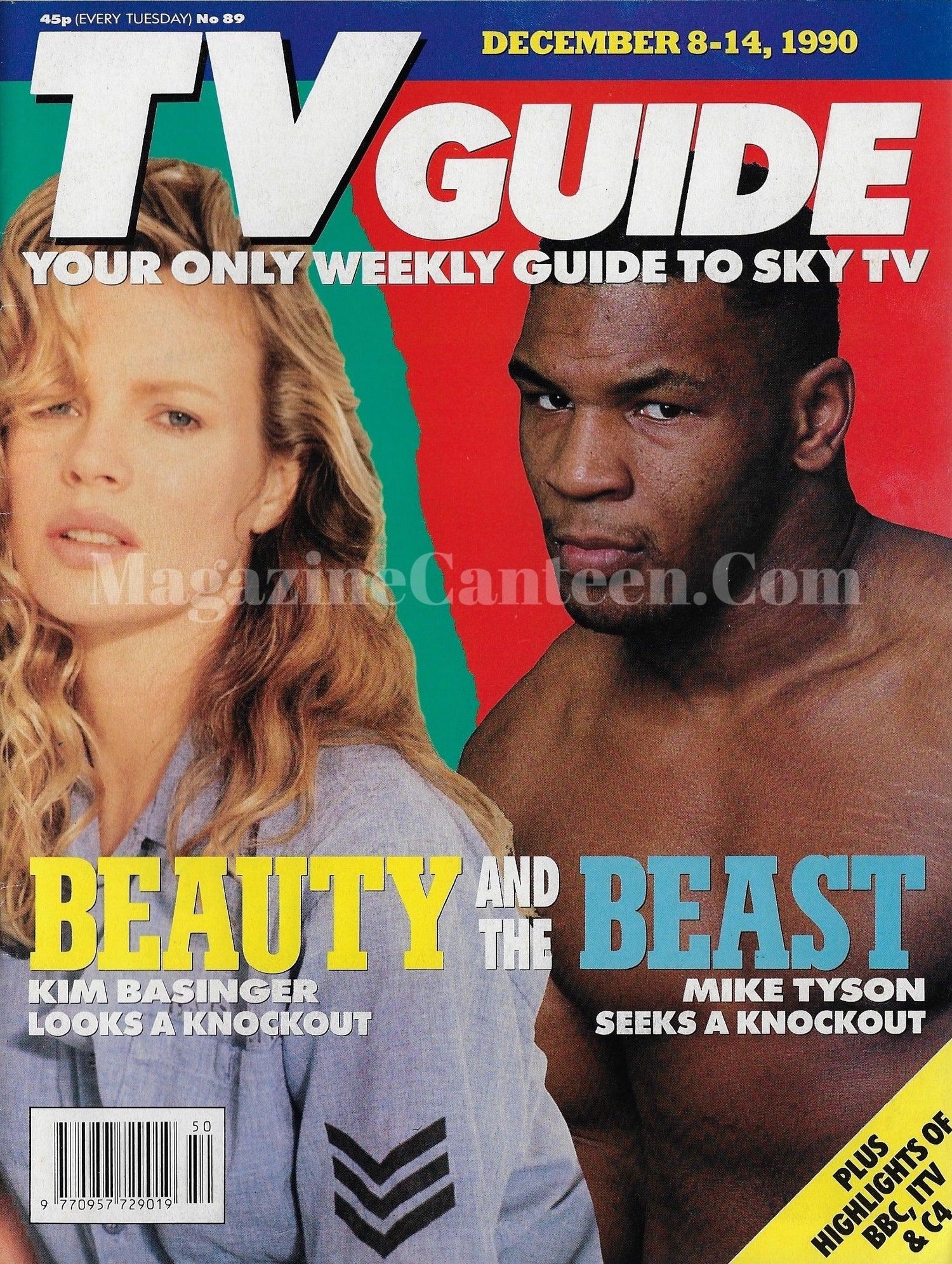 TV Guide Magazine - Mike Tyson & Kim Basinger – magazine canteen