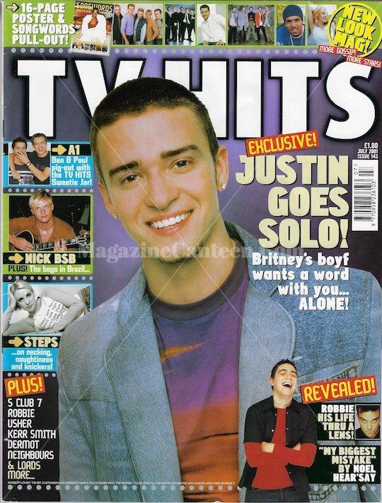 TV Hits Magazine - Justin Timberlake Steps Nick Carter – magazine canteen