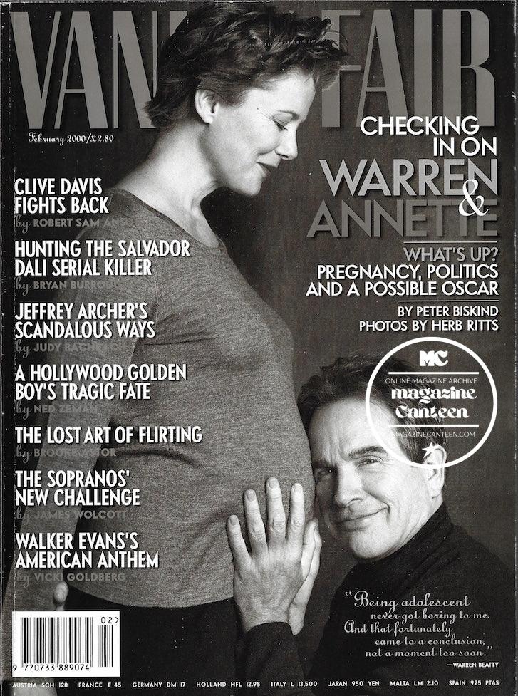 Vanity Fair Magazine - Warren Beatty ANNETTE BENING – magazine canteen