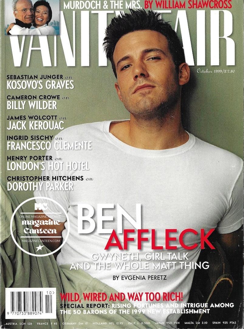 Vanity Fair Magazine - Ben Affleck SCOTT SPEADMAN Rupert Murdoch ...