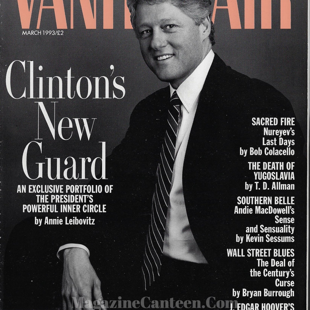 Vanity Fair Magazine - Bill Clinton – magazine canteen