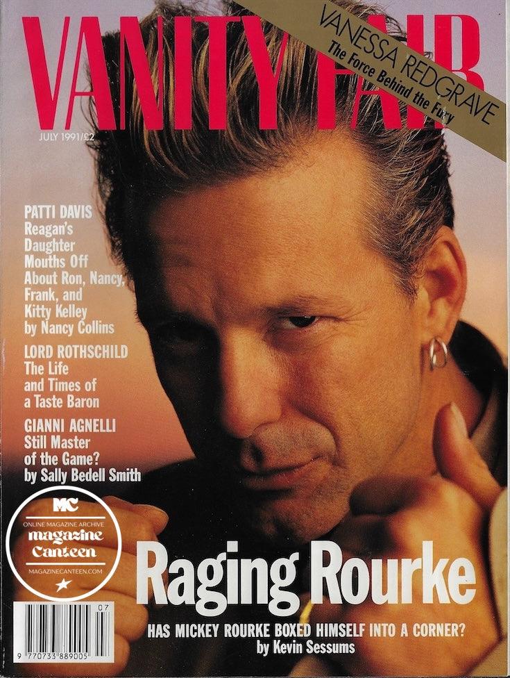 Vanity Fair Magazine - Mickey Rourke A PRISCILLA PRESLEY Vanessa Redgr ...