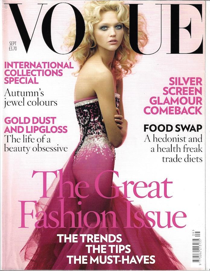 Vogue Magazine September 2007 - Sasha Pivovarova Stella Tennant Gemma ...