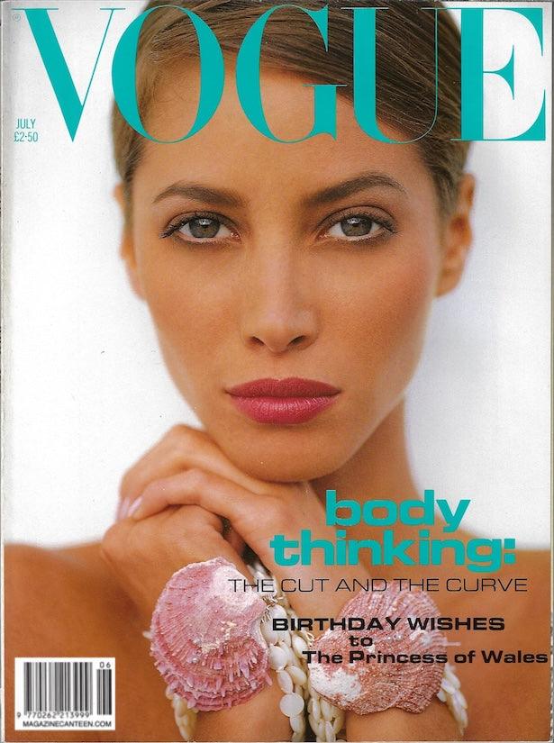 Vogue Magazine July 1991 - Christy Turlington PATSY KENSIT Shana Zadri ...