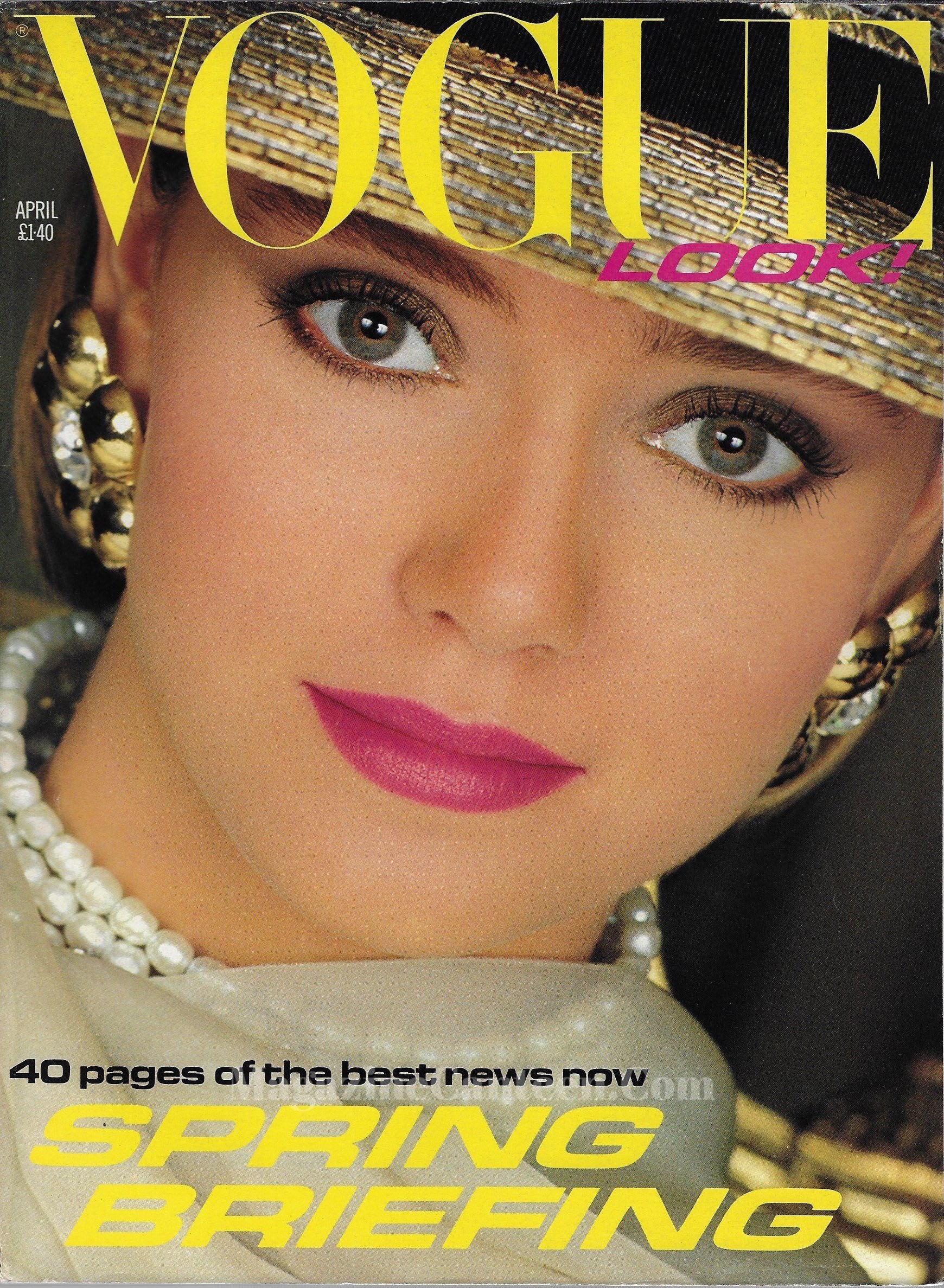 Vogue Magazine April 1983 - Vanessa Angel – magazine canteen