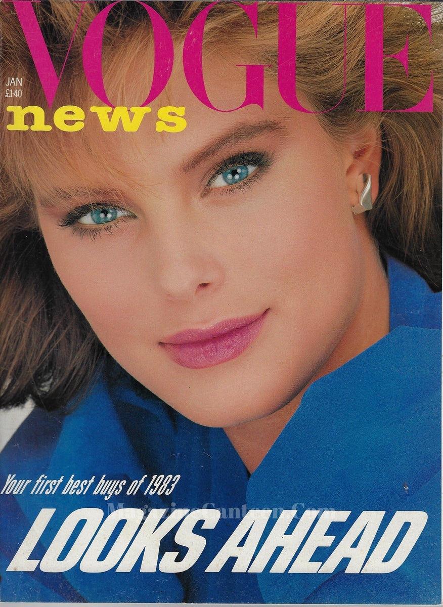 Vogue Magazine January 1983 - Renée Simonsen – magazine canteen