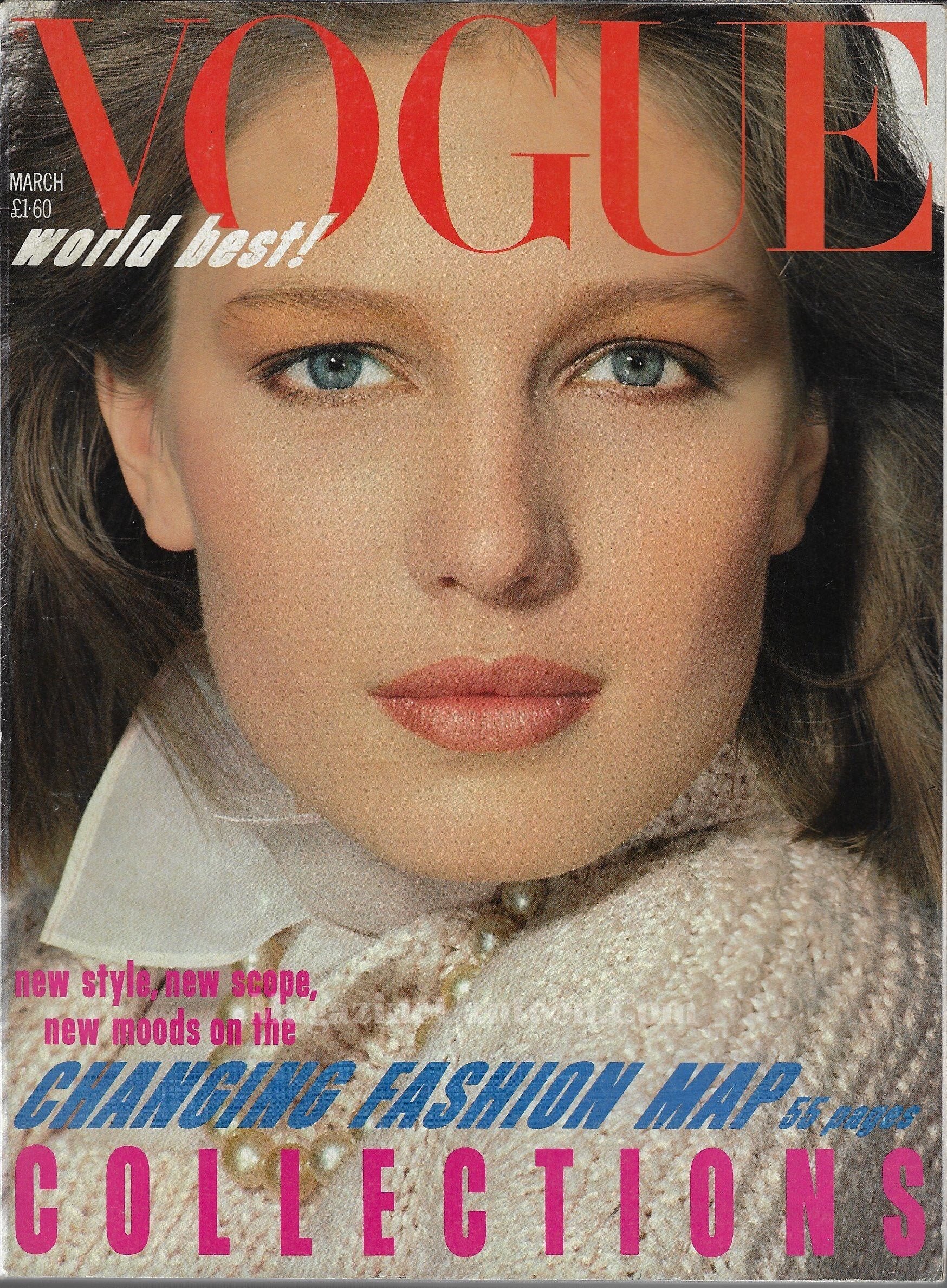 Vogue Magazine March 1984 - Renata Vackova – magazine canteen