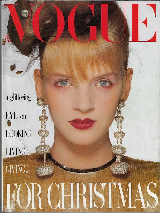 Vogue Magazine December 1985 - Uma Thurman – magazine canteen