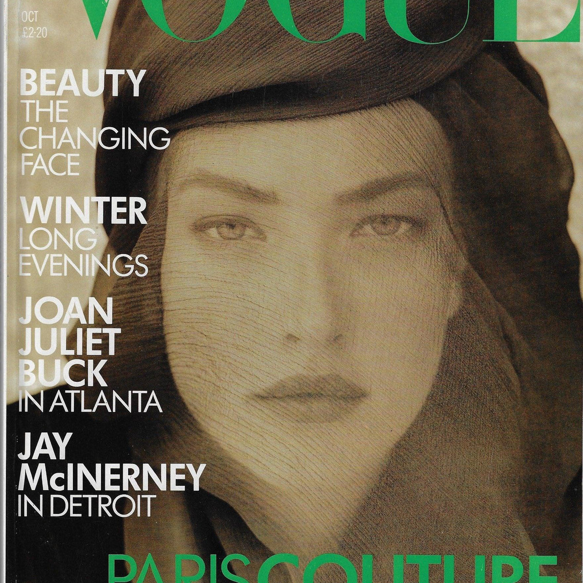 Vogue Magazine October 1988 - Tatjana Patitz Herb Ritts – magazine canteen