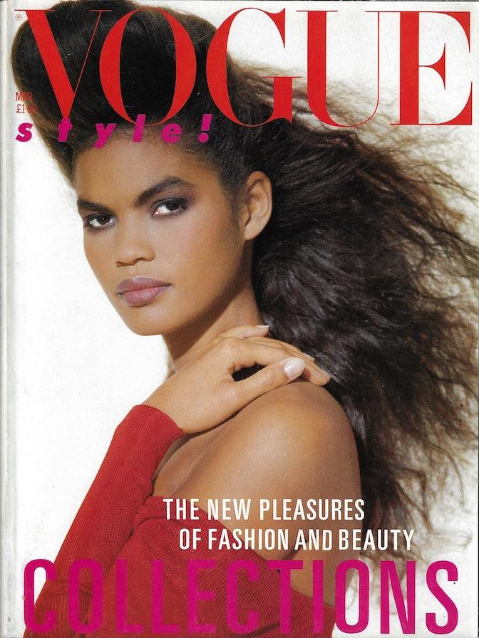 Vogue Magazine March 1986 - Gail O'Neill UMA THURMAN Sheila Metzner ...