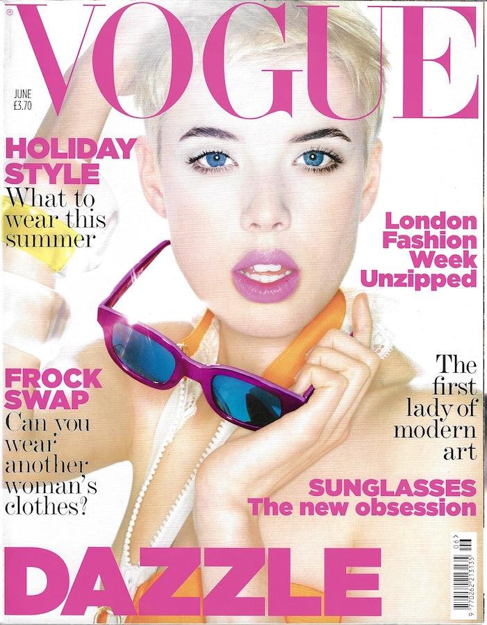 Vogue Magazine June 2007 - Agyness Deyn Daria Werbowy Lilly Allen ...