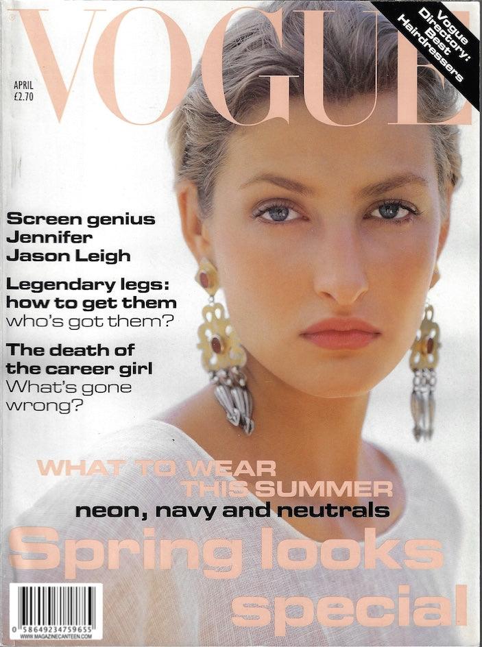 Vogue Magazine April 1994 - Tereza Maxova NAOMI CAMPBELL Jennifer Jaso ...