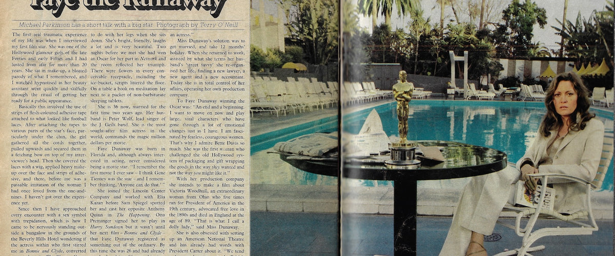 The Sunday Times Magazine - FAYE DUNAWAY Terry O'Neill – magazine canteen