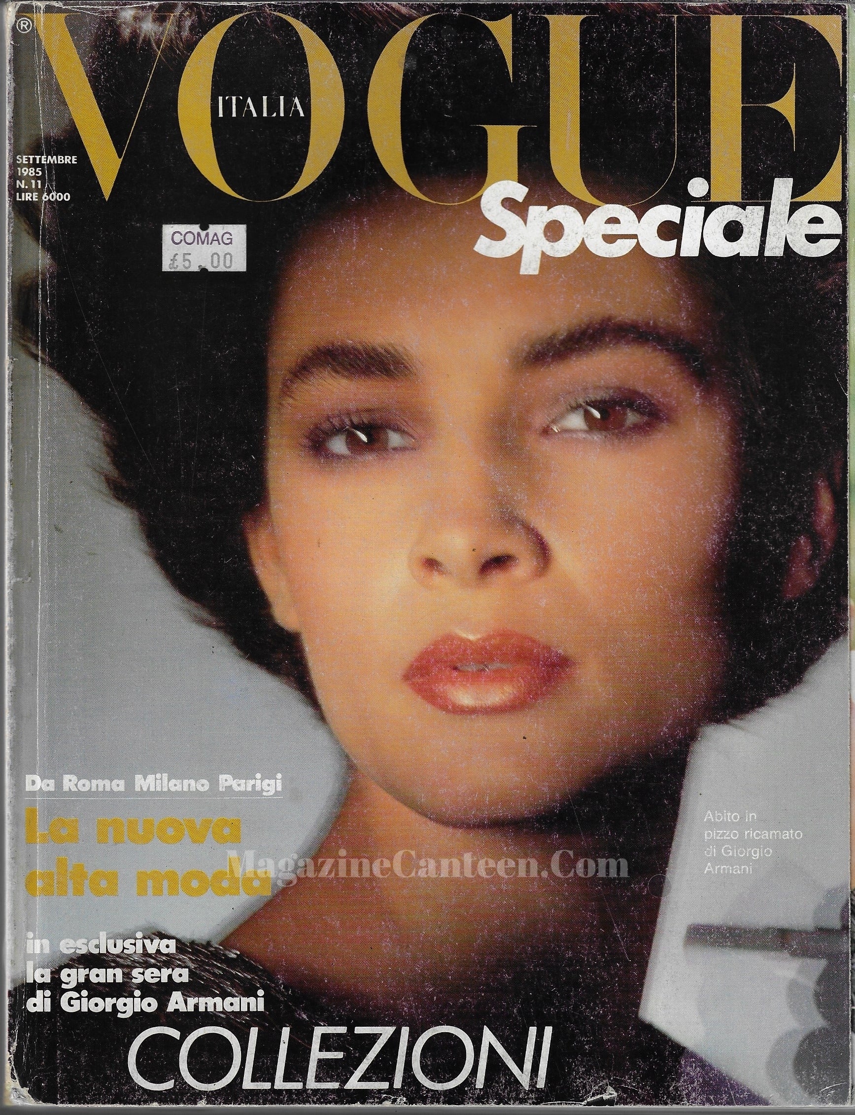 Vogue Italia Magazine 1985 - Christine Bolster – magazine canteen