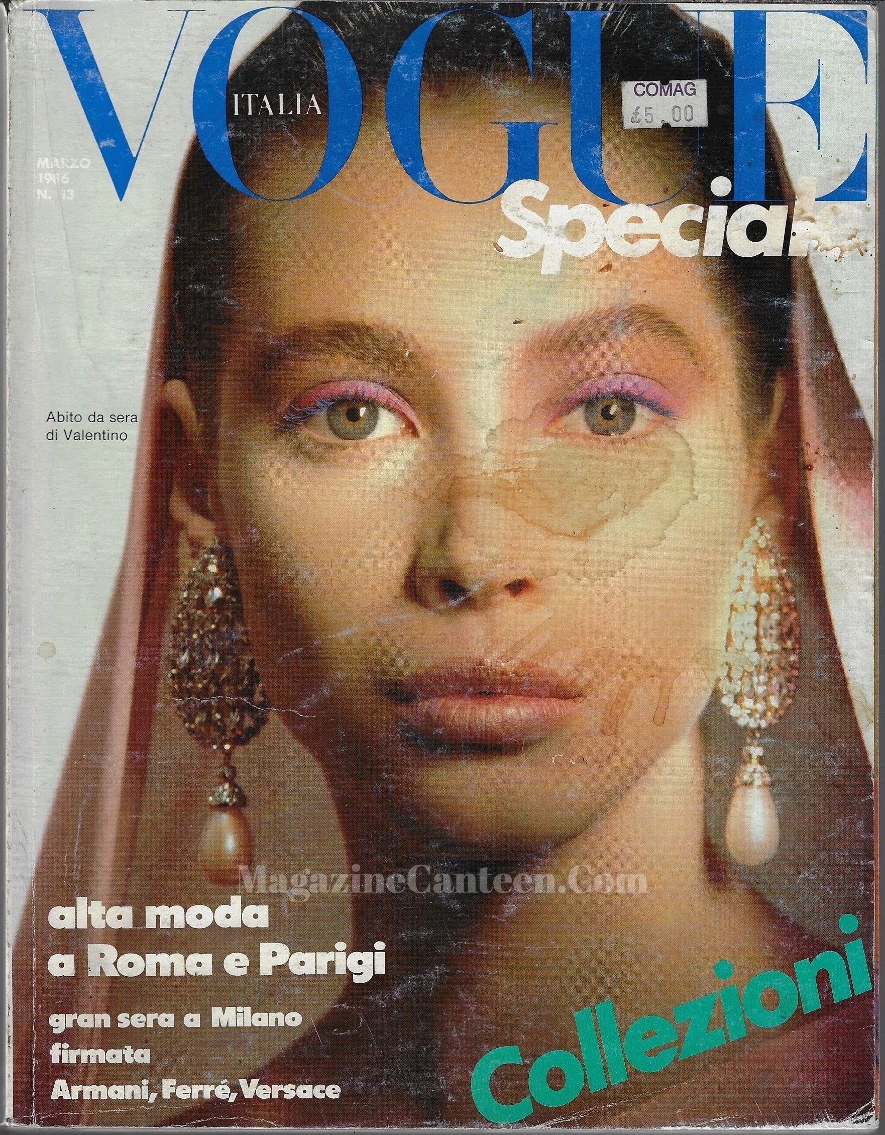 Vogue Italia Magazine 1986 - Christy Turlington – magazine canteen
